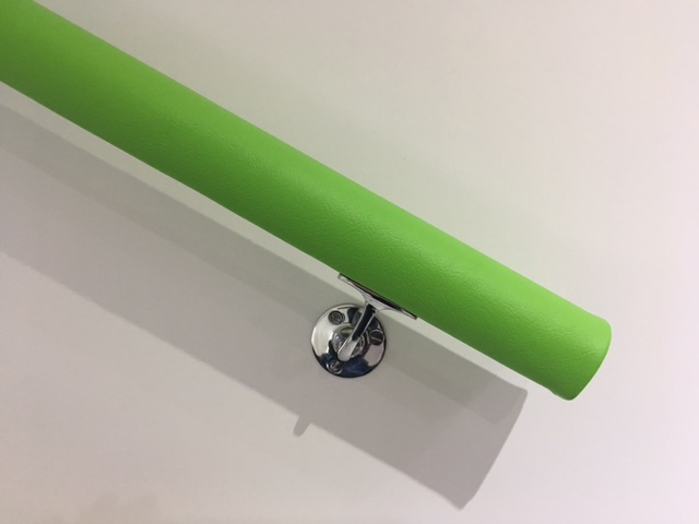 green leather handrail - Hide and Stitch